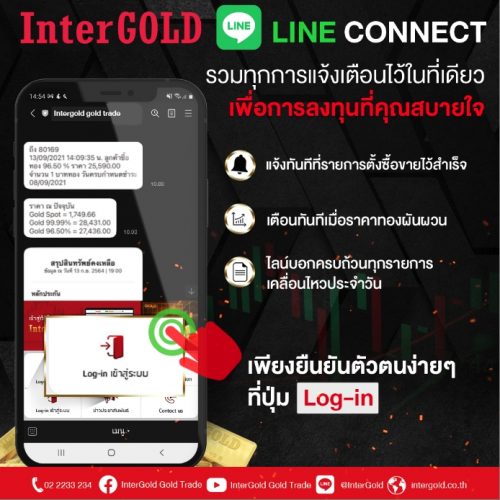 "InterGold Line Connect ประสบการณ์การลงทุนที่สะดวกรวดเร็วยิ่งขึ้น" - InterGold