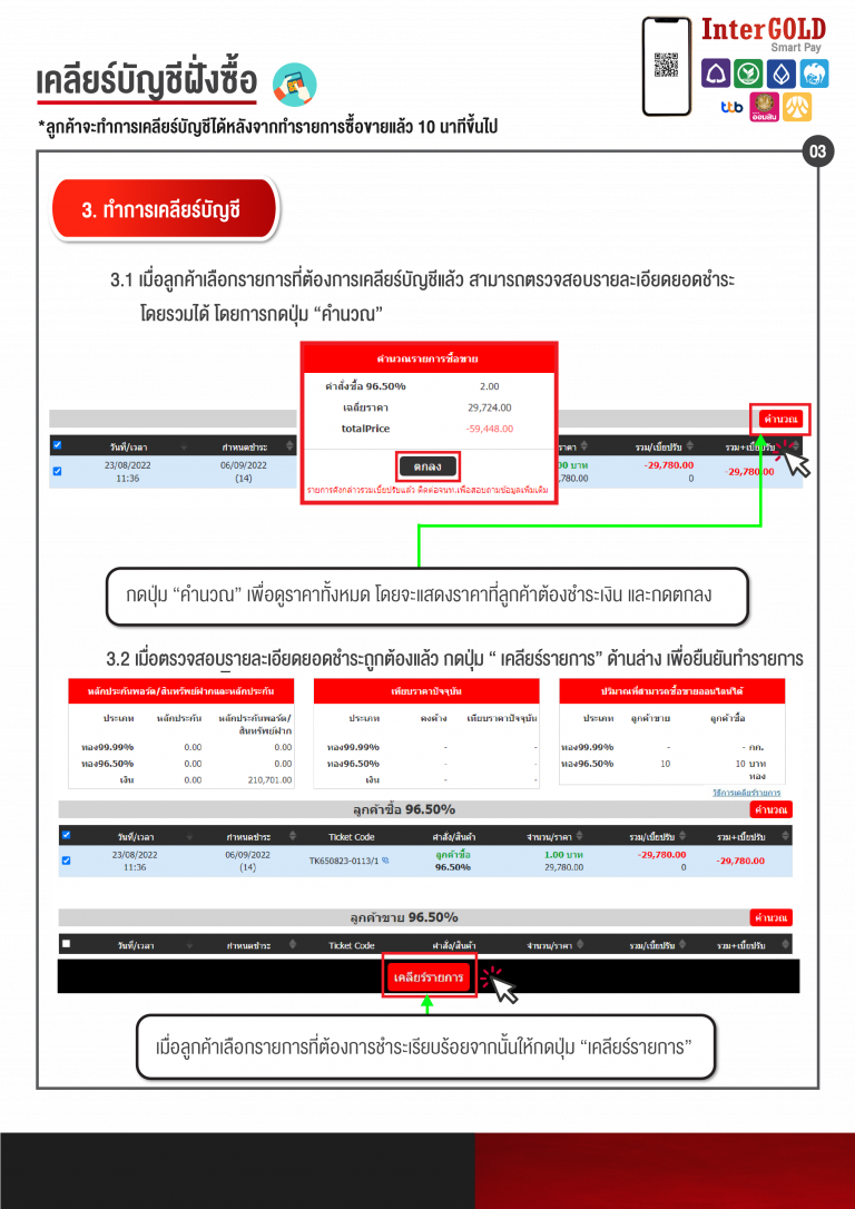 คู่มือการใช้งาน Online Payment InterGold Smart Pay (sales) - InterGold